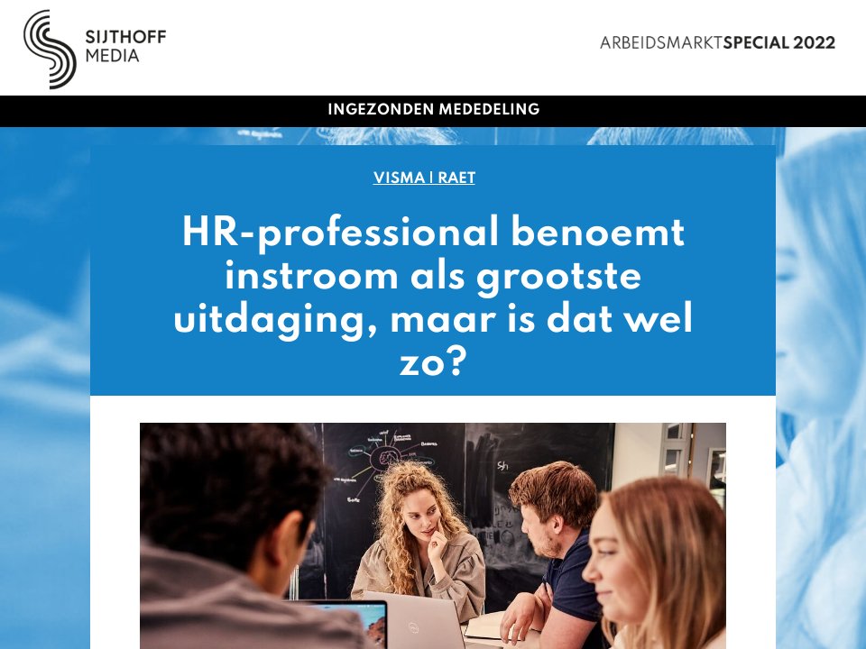 HR-professional benoemt instroom als grootste uitdaging, maar is dat ...